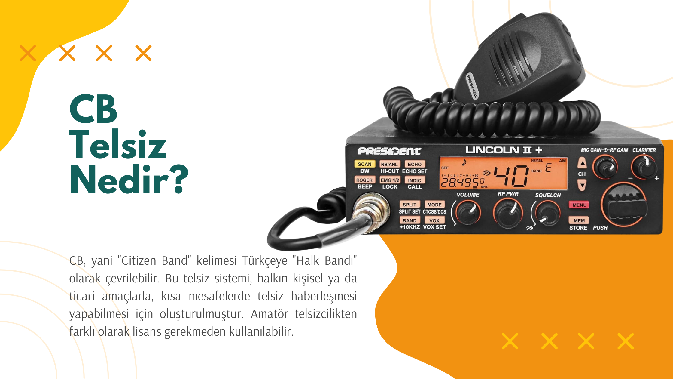 CB (Citizen Band) Halk Bandı Telsiz Nedir? — ARC